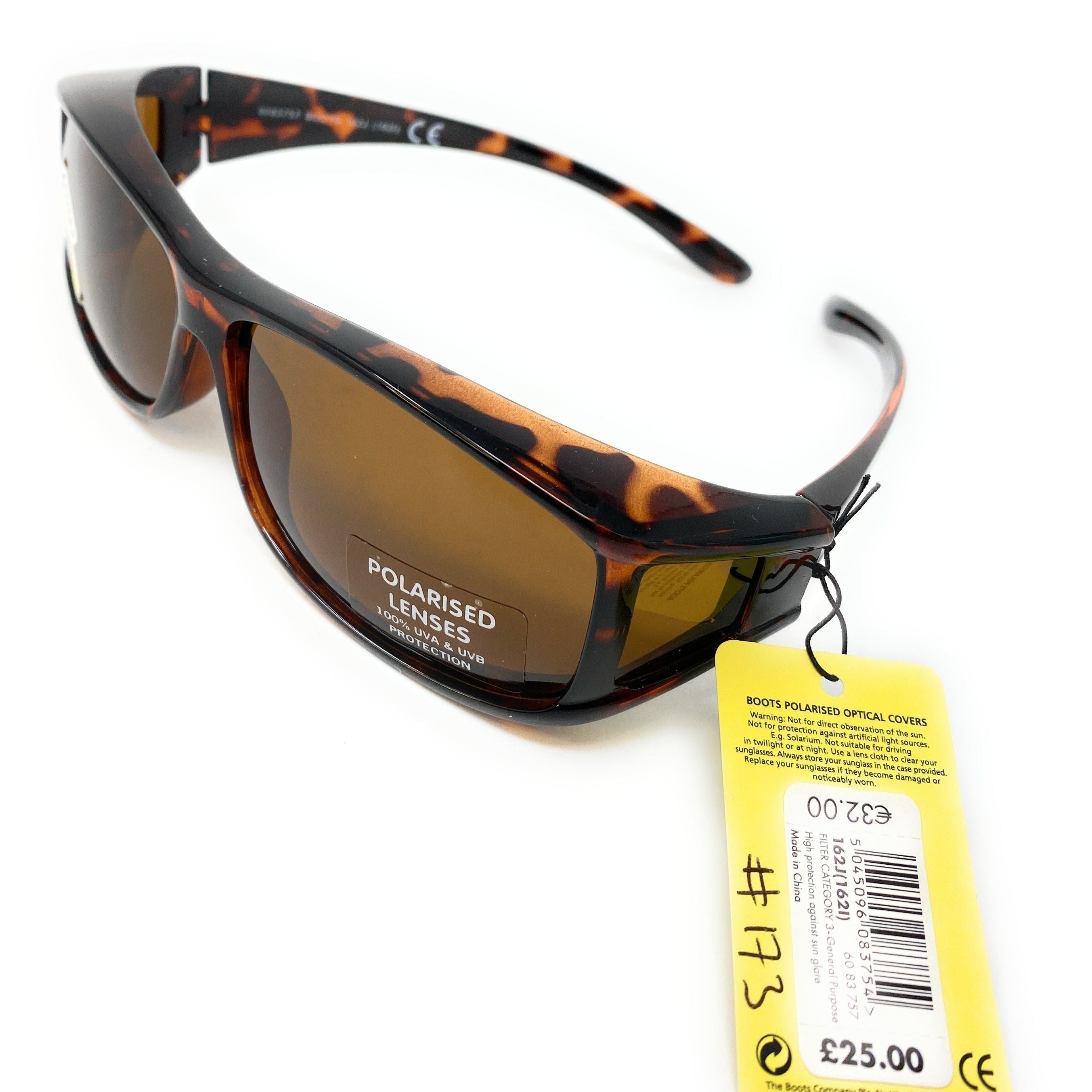 Polarised Optical Covers Sunglasses for Prescription Glasses 162J ...