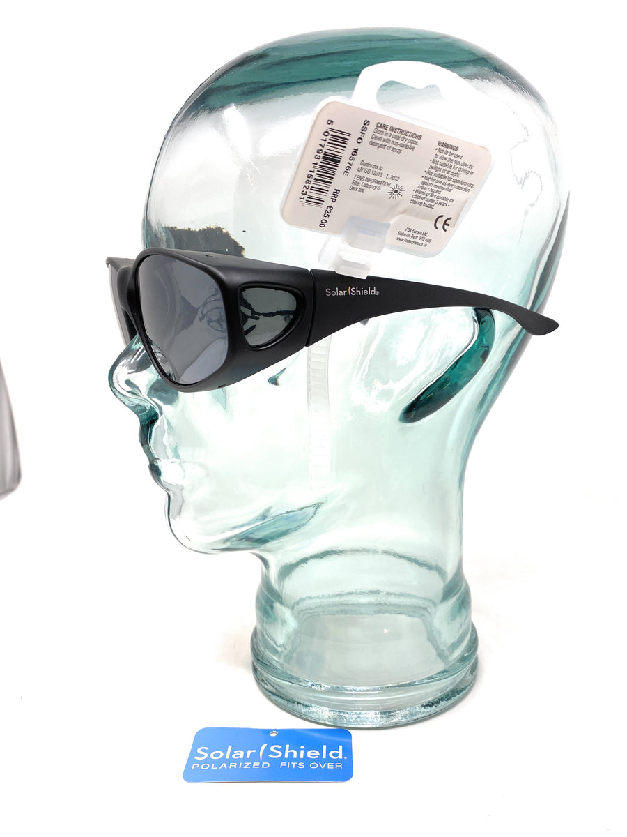 Sunglasses - Polarised Optical Covers for Over Spectacles - BLACK Wrap ...