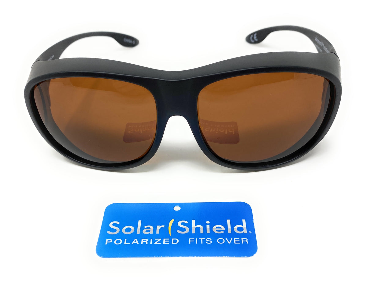 Sunglasses Polarised Optical Covers Brown Wraparound Lenses 579 ...